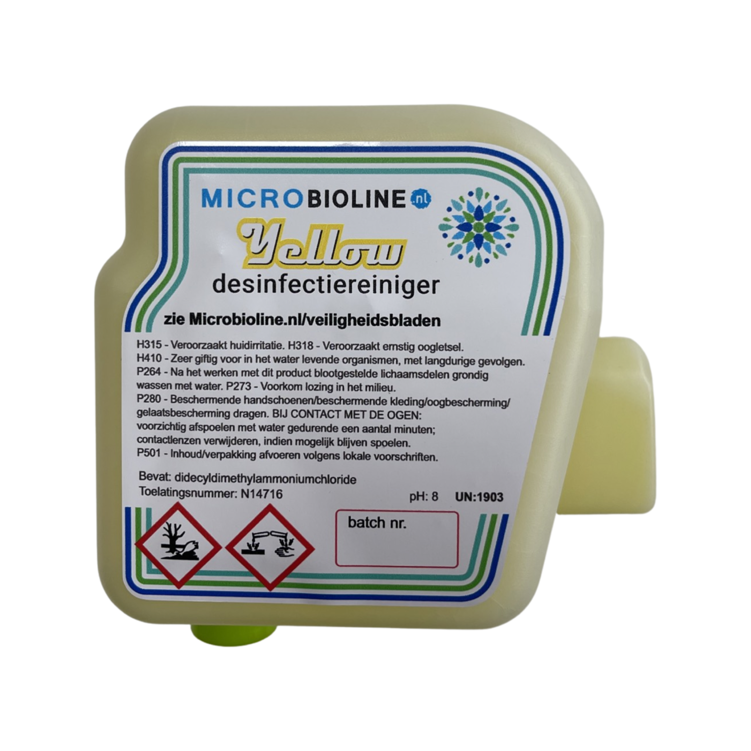 Yellow Desinfecterende reiniger Microbioline
